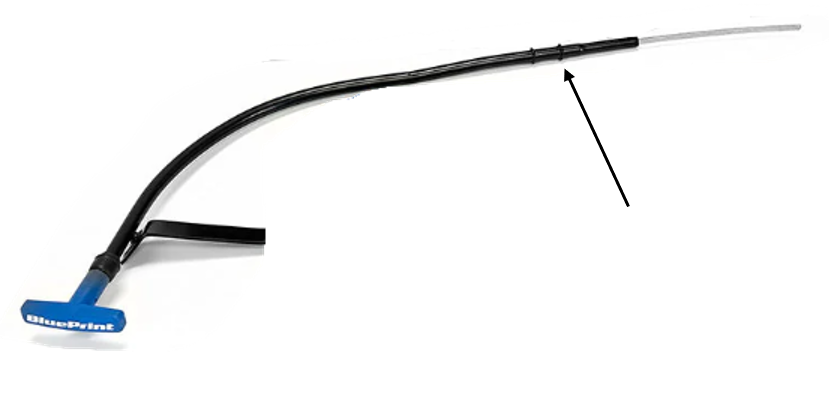 How far do I install the dipstick tube?
